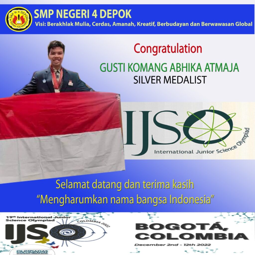 “IJSO” – International Junior Secondary Olympiad – SMP Negeri 4 Depok Sleman